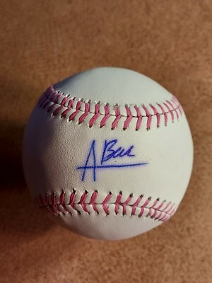 Austin Beck Signed Autographed Baseball on Major league BCA Baseball. A ...