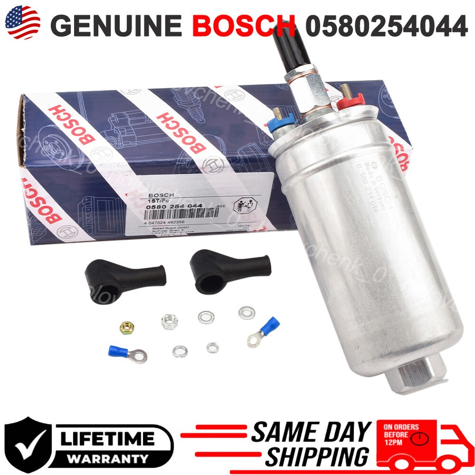 GENUINE Bosch 044 Universal Inline External Fuel Pump 0580254044 300lph ...