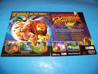 Portal Runner Vintage Video Game Ad From Magazine 2001 (Double Page) | eBay