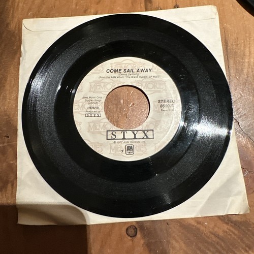 STYX: come sail away / fooling yourself ( the angry young man) A&M 7 ...