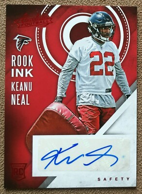 Keanu Neal 2016 Panini Absolute Rook Ink Autograph Red Foil #46 Falcons ...