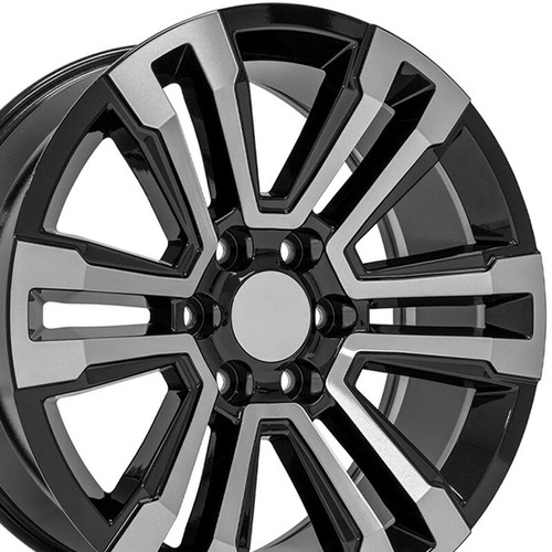 20" Machined Black Wheel for 2003-2014 Chevy Express 1500 - RVO1933 | eBay