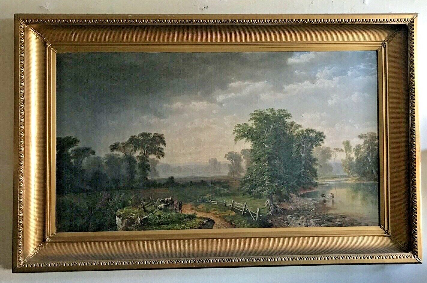 Large Rare Vintage Original Painting by American Artist Thomas Corwin ...