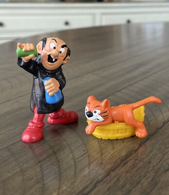 Vtg Smurfs 40211 Gargamel & Azrael Cat Lab Bottles Green & Blue Potions ...