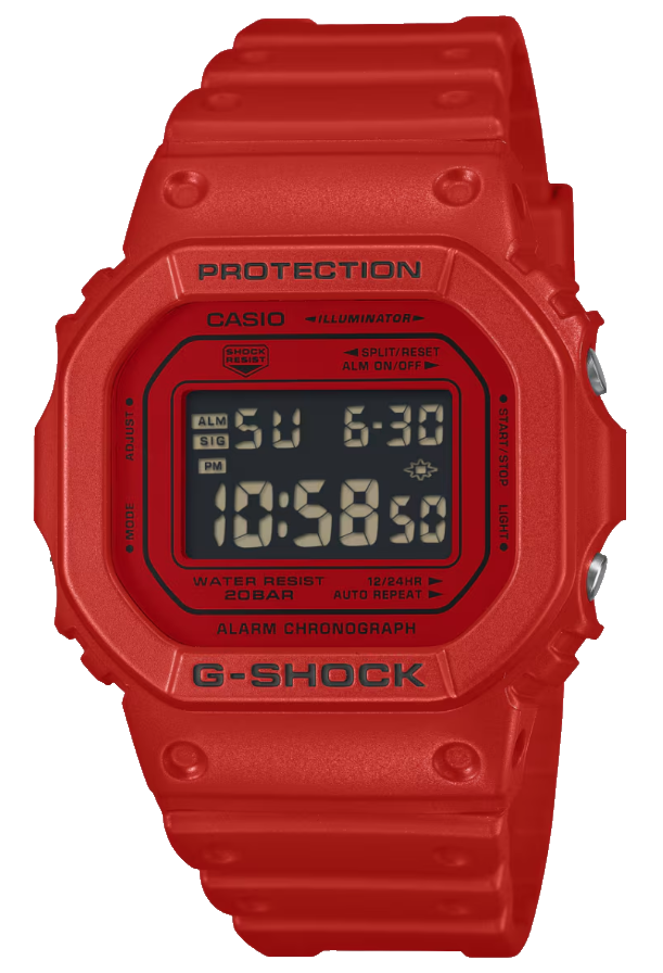 Casio G-Shock 5600 Series Red Black DW5600RRB-4 for sale online | eBay