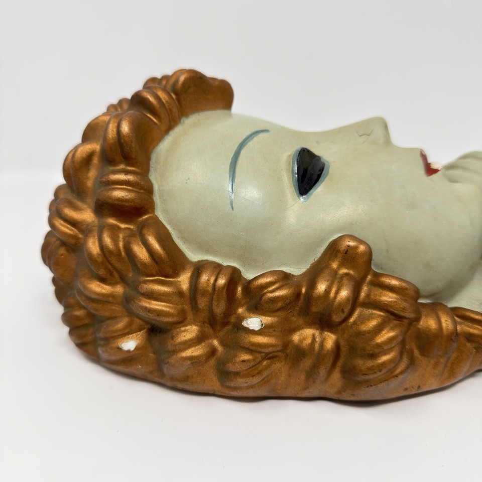 Vtg ABCO Alexander Backer Co. Chalkware Art Deco Wall Hanging | eBay