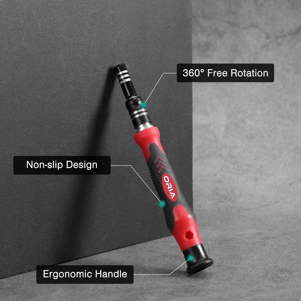 ORIA Precision Screwdriver Kit, Mini Screwdriver Set, 61 in 1 with 57 ...