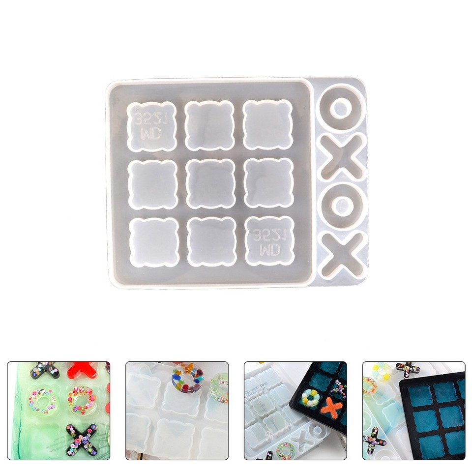 Diy Epoxy Mold Silicone Moulds Casting Crystal Clusters Game Board ...