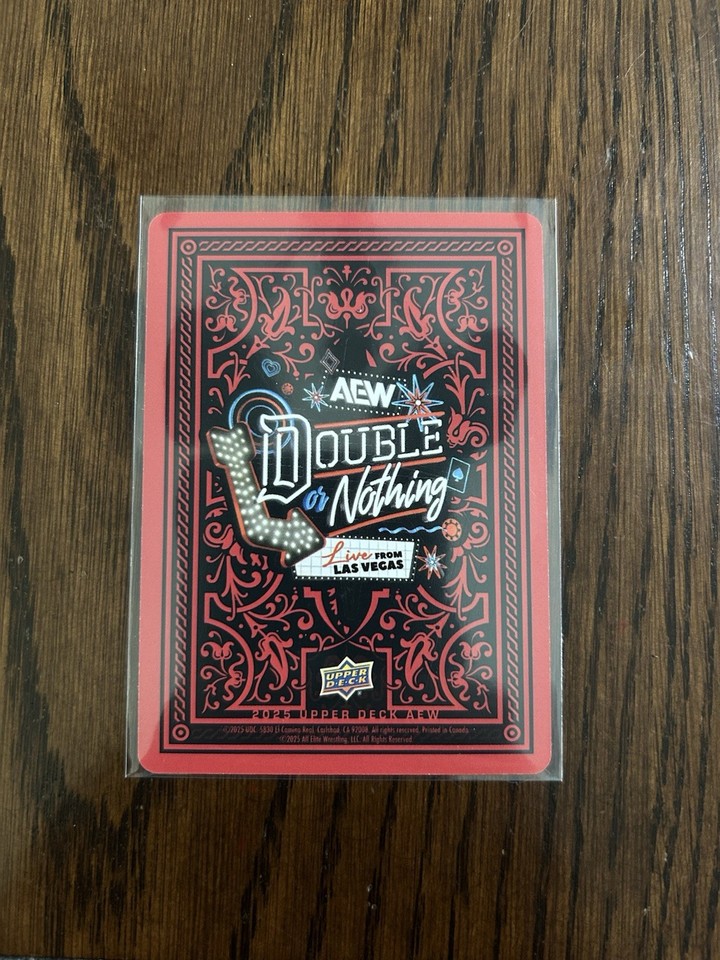 2025 Upper Deck AEW - Swerve Strickland - Double or Nothing Card | eBay