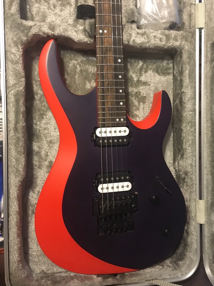 kiesel Aries 6 USA Floyd Rose Guitar racing orange royal purple Wknd ...