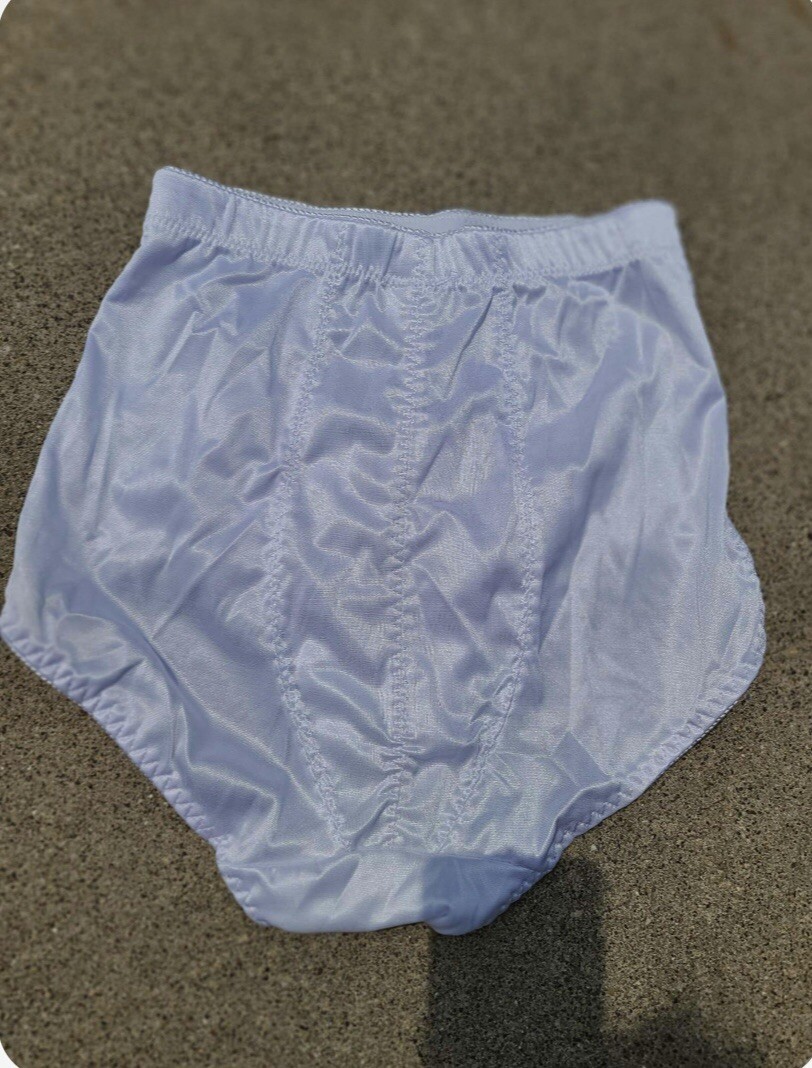 Vintage Pair Of High Rise White Support Panties With … - Gem