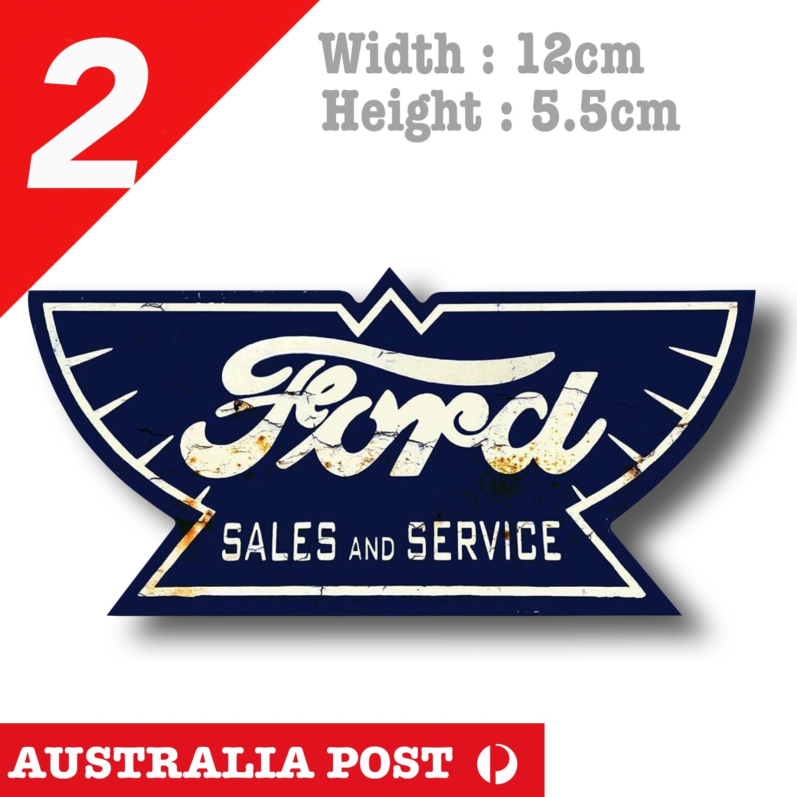 Ford 1912 Winged Sales and Service Sign, Ford Logo , Vintage, Rusted ...