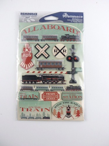 Reminisce Signature Series Dimensional Stickers 13pc -Train | eBay