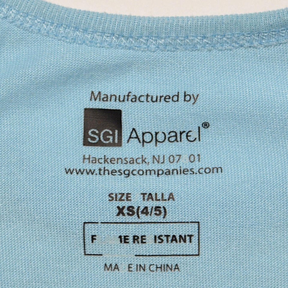 Nasa Pajama Tank Girls XS 4/5 Aqua Multicolor NASA Logo SGI Apparel PJ ...