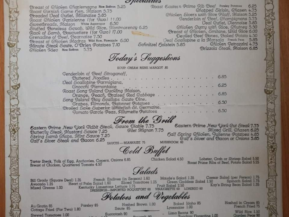 VTG 1969 Legendary Old Hollywood Chasen's TWA Restaurant Saturday ...