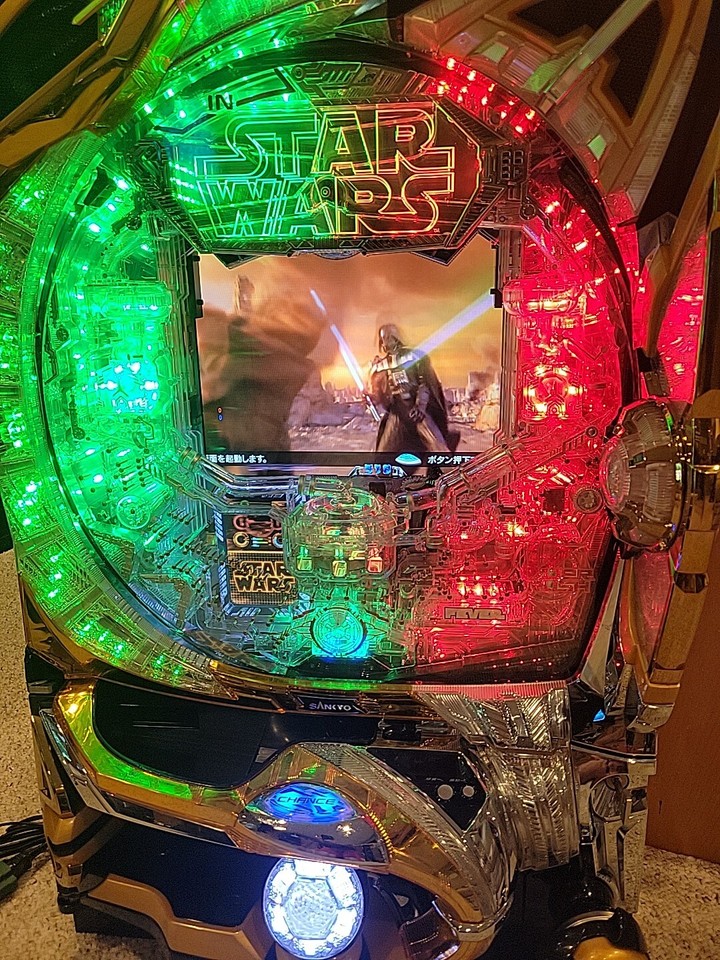 STAR WARS BATTLE VADER Pachinko Machine Japanese Slot Balls Fever ...