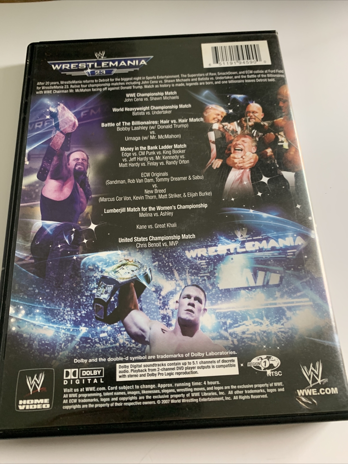 WWE - Wrestlemania 23 - BLOCKBUSTER EXCLUSIVE EDITION! 2 DVD 2007 RARE ...