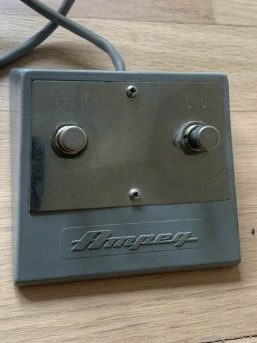 Ampeg vintage Amp Footswitch dual foot switch reverb echo vibrato 1960s ...