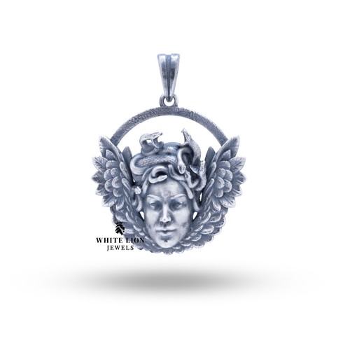 Medusa Wings Pendant 925 Sterling Silver Gift Birthday | eBay Australia