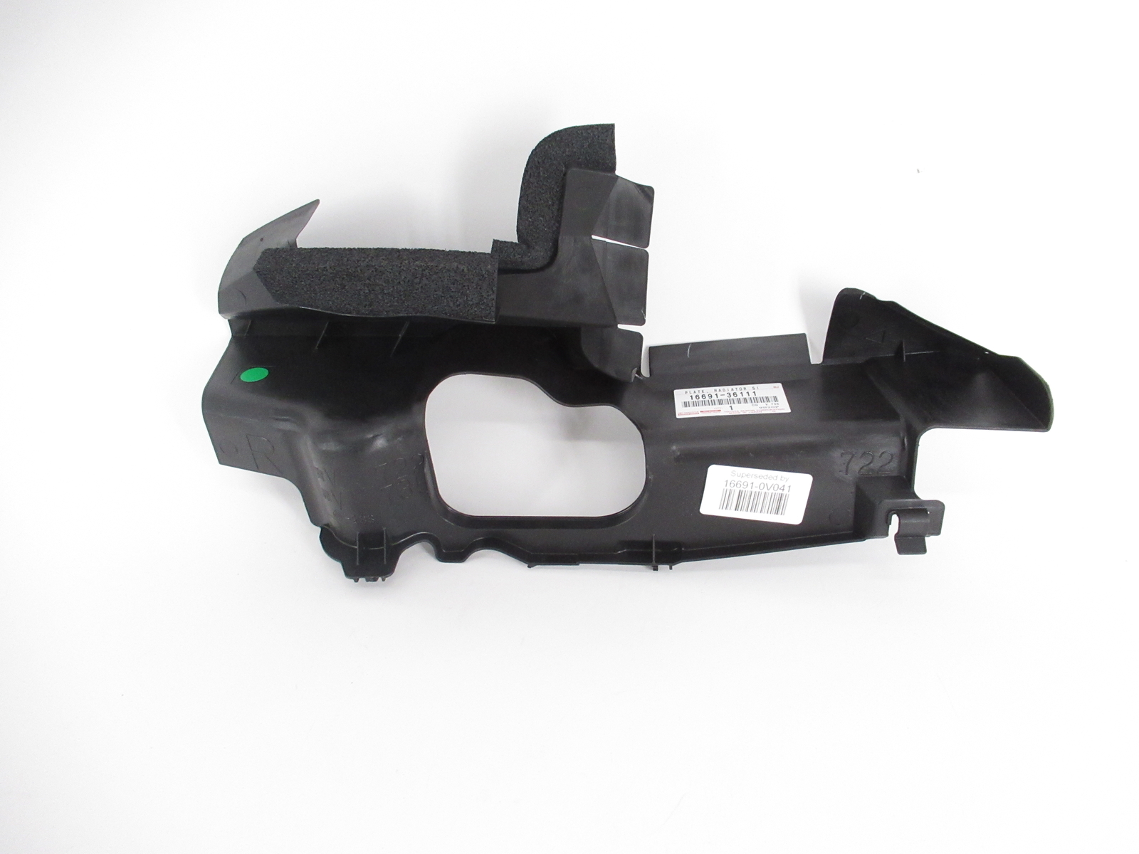 Genuine OEM Toyota 16691-0V041 Passenger Front Radiator Air Guide 2016 ...