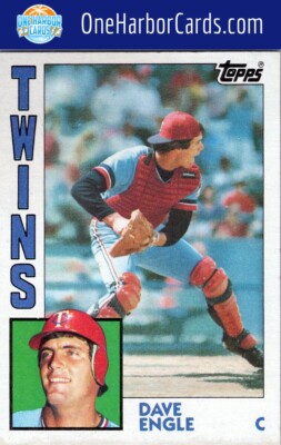 1984 Topps Minnesota Twins Baseball Card #463 Dave Engle | eBay