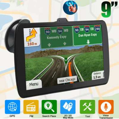9" Inch Car & Truck GPS Navigation Navigator Sat Navi US Mexico Free ...