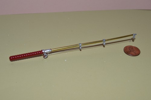 Miniature Quality Fishing Rod Pole High Detail 5 3/4" Long Dollhouse 1 ...