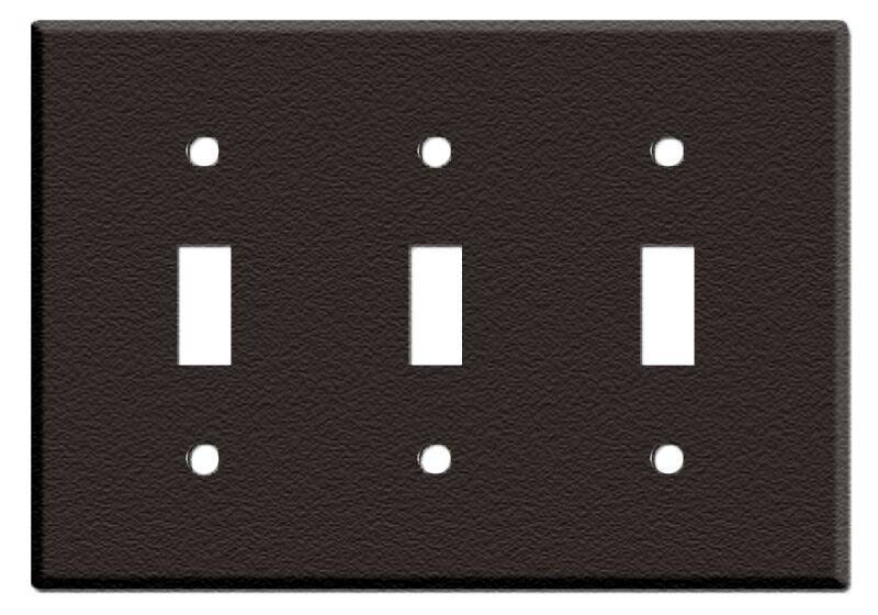 Wrinkle Brown Textured Metal Wall Plate Covers Switch Plates & Outlet ...