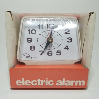 Vintage 1980's Ingraham Electric Alarm Clock 49-009 Never Opened New | eBay