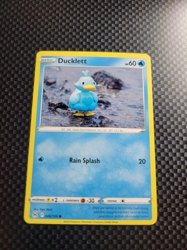Pokémon TCG Lost Origin Ducklett 46/196 Regular Common Card NM 2022 | eBay