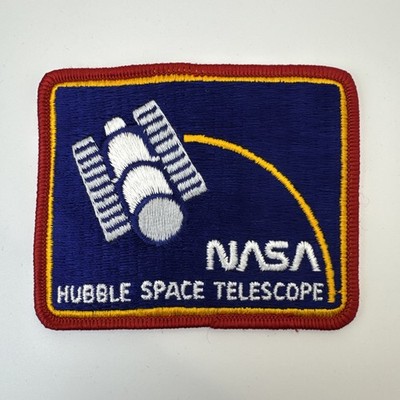 NASA HUBBLE SPACE TELESCOPE Fully Embroidered Patch 1990 Vtg Orig 3.75 ...