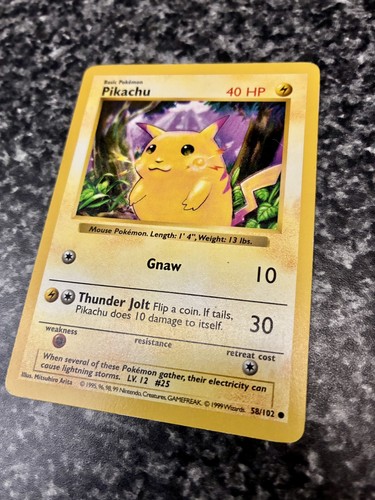 Pokémon Base Set Shadowless Yellow Cheeks Pikachu – LP, Vintage WoTC | eBay