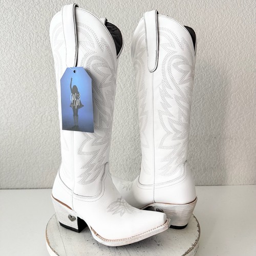 Lane MEGAN MORONEY Smokeshow Womens Cowboy Boots 5 White Western ...
