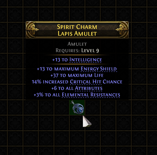 💥Path Of Exile 2💥Early Access💥Rare Amulet Lv 9💥Life+CritChance+Attri ...