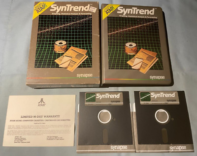 SYNTREND - Atari 400/800 Computer Synapse Software Disk COMPLETE in Box ...