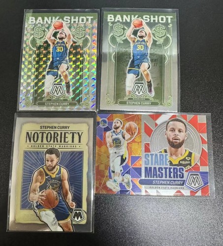 Lot4 Stephen Curry 2023-24 Panini Mosaic Bank Shot Stare Masters ...