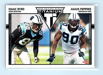 2002 Pacific Private Stock Titanium #110 Isaac Byrd / Julius Peppers ...