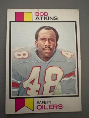 1973 Topps Football Bob Atkins ( Houston Oilers ) Rookie RC #18 | eBay