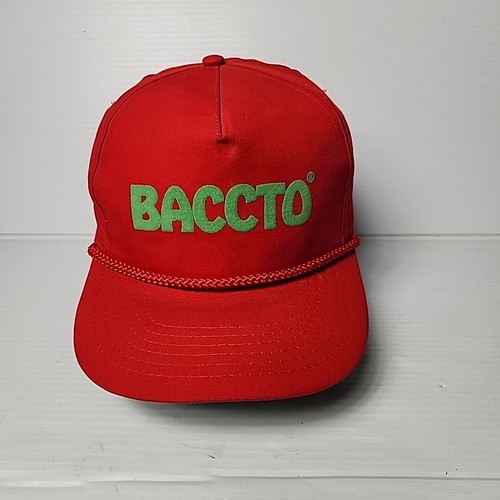 Vintage Baccto Farming Agriculture Rope Snapback Hat Soil Fertilizer ...