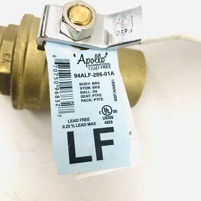 APOLLO # 94ALF-206-01A 1¼" BRASS BALL VALVE 600CWP | eBay