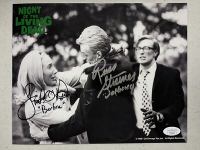 Judith O'DEA Russ STREINER 2x Signed Night of the Living Dead 8x10 ...