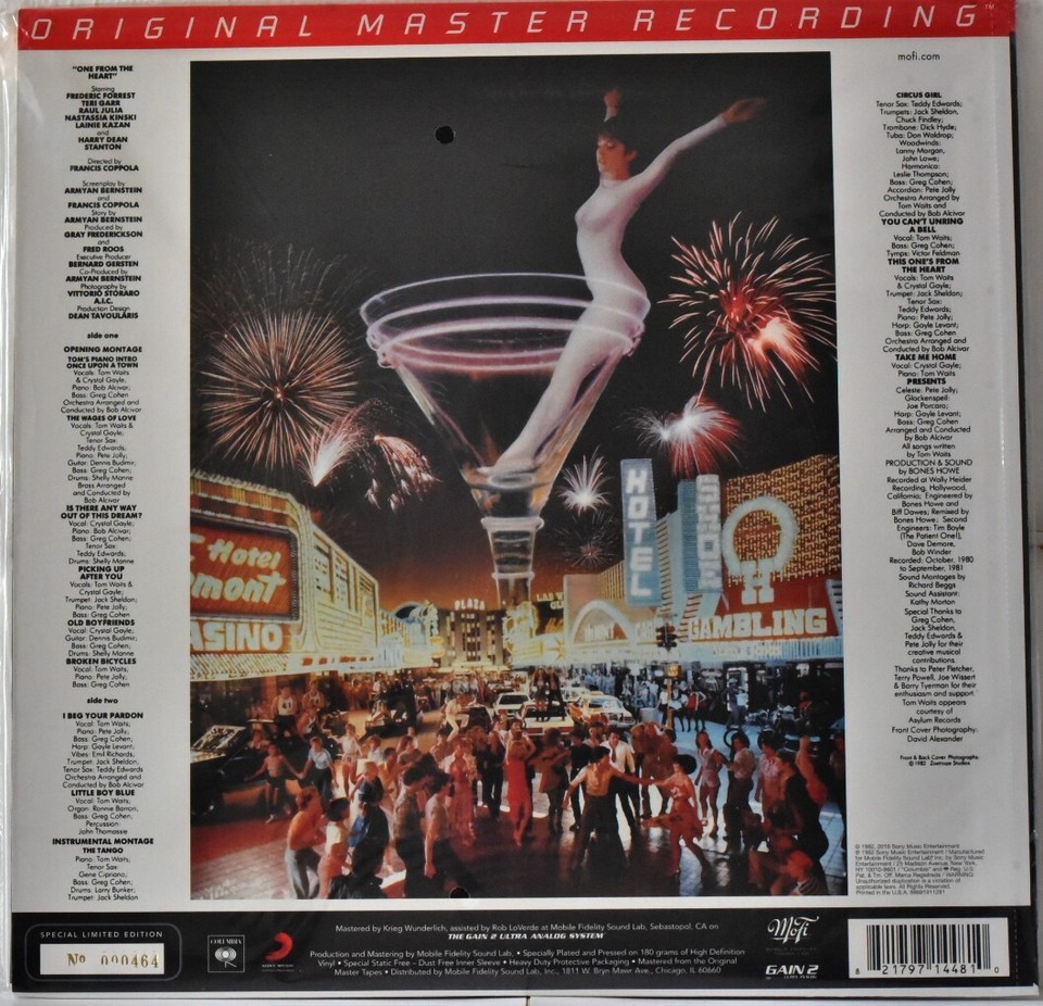 AUDIOPHILE MOBILE FIDELITY MFSL 448 Tom WAITS/Crystal GAYLE "One Heart ...