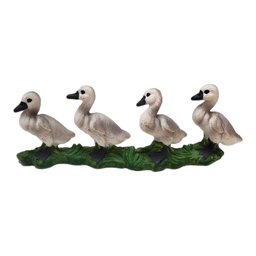 Schleich Mute Swan Baby Cygnet Chicks 13657 Figure Farm Animals Retired ...