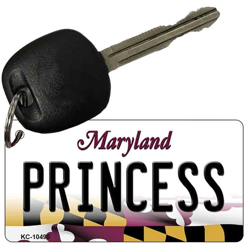 Princess Maryland State Novelty Metal Aluminum Key Chain License Plate ...