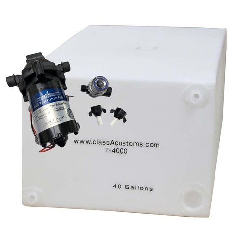 T-4000-CAC 40 Gallon Fresh Water Holding Tank & CAC 12 volt Water Pump ...