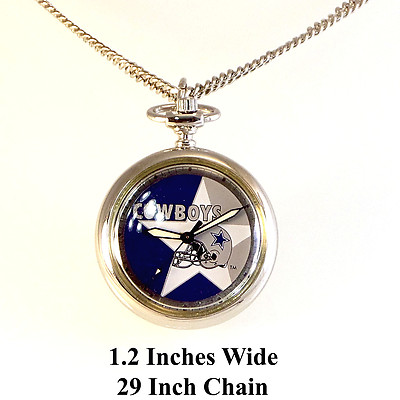 Dallas Cowboys Pendant Necklace Watch Rare New Unworn 1997 S/S 29 Inch ...