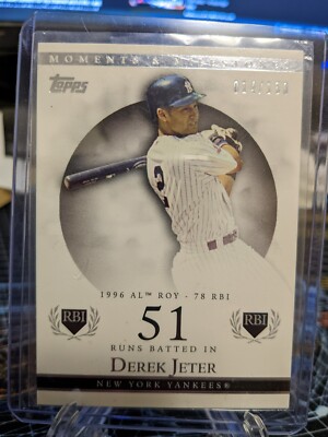 2007 Derek Jeter Topps Moments and Milestones /150 51 RBI | eBay
