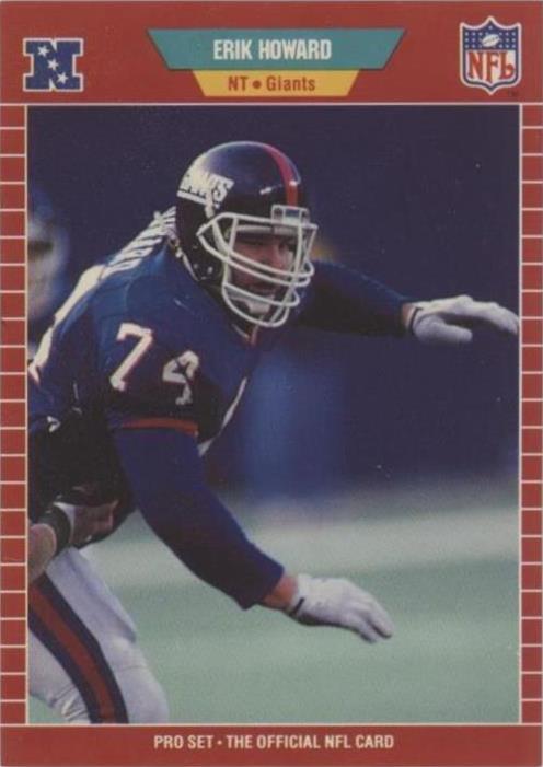 1989 Pro Set Erik Howard #284 for sale | eBay