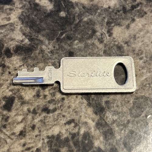 Vintage Presto Starflite Key # 2860 Trunk Luggage Suitcase Train Case ...