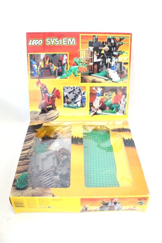 Vintage LEGO SYSTEM 6076 Dark Dragon's Den CONSTRUCTION SET w/Instr ...
